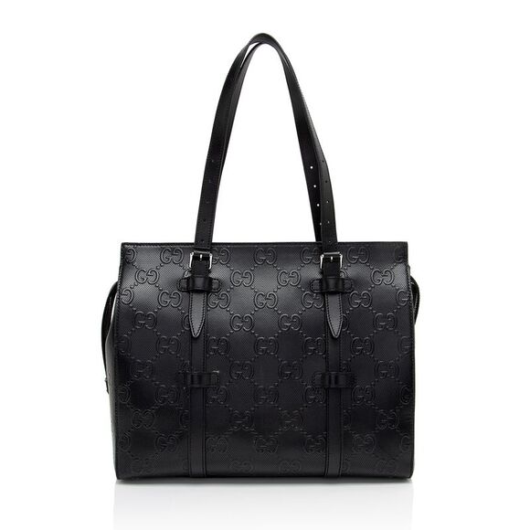 Gucci | Bags | Gucci Perforated Gg Embossed Zip Tote | Poshmark